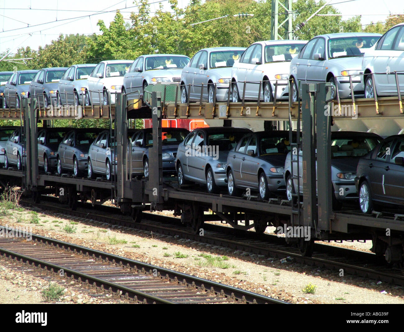 Bmw cars on railway wagon hi-res stock photography and images - Alamy