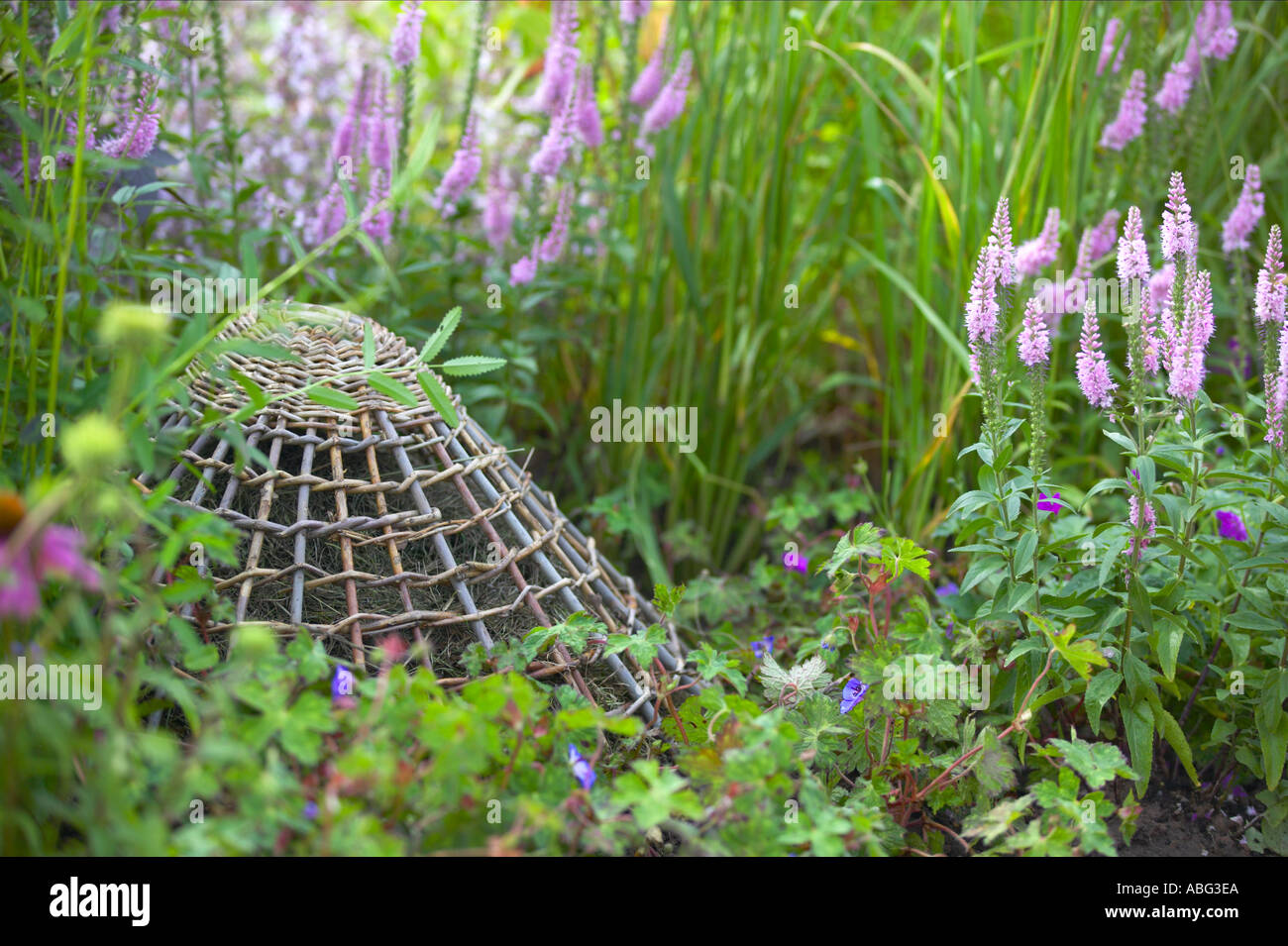 Basket created to encourage invertebrates to a garden The Environment ...