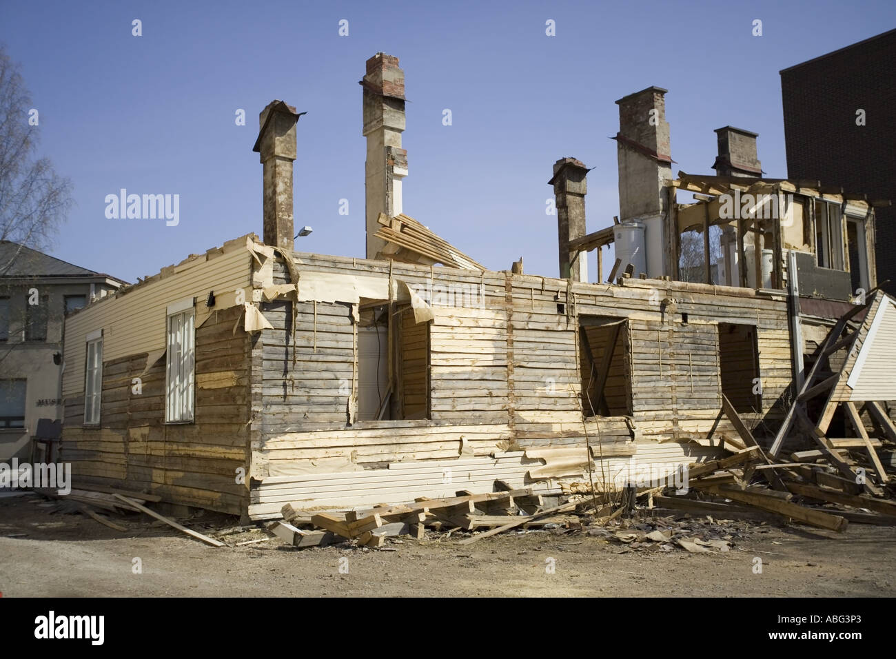Tearing down smoke stacks hi-res stock photography and images - Alamy