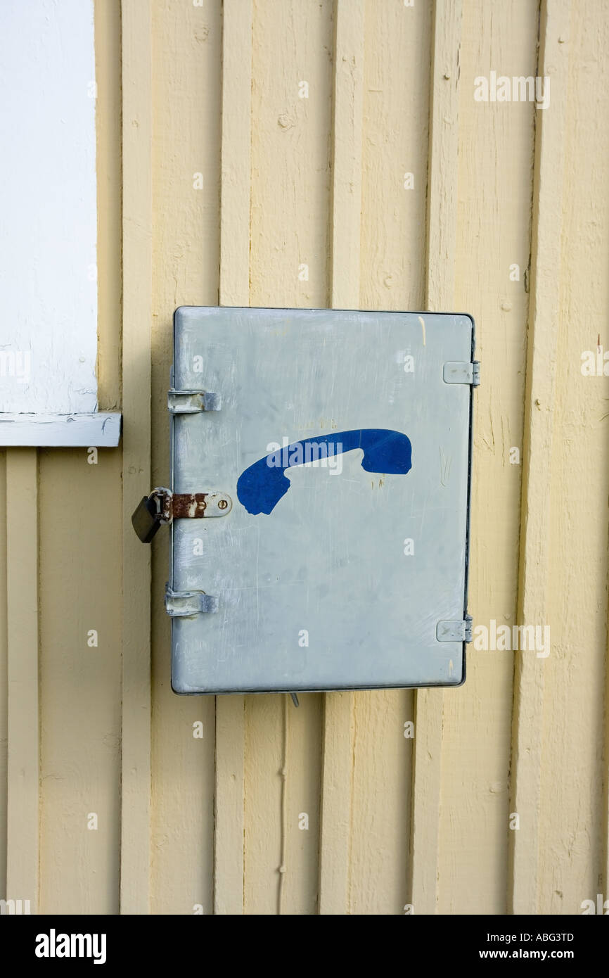 telephone symbol on box Stock Photo - Alamy