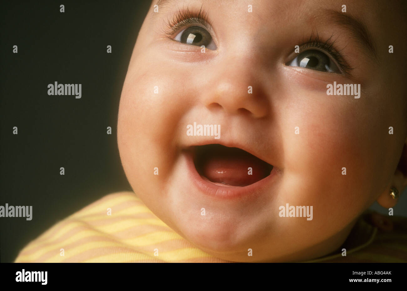 BABY PORTRAIT SMILING Stock Photo - Alamy