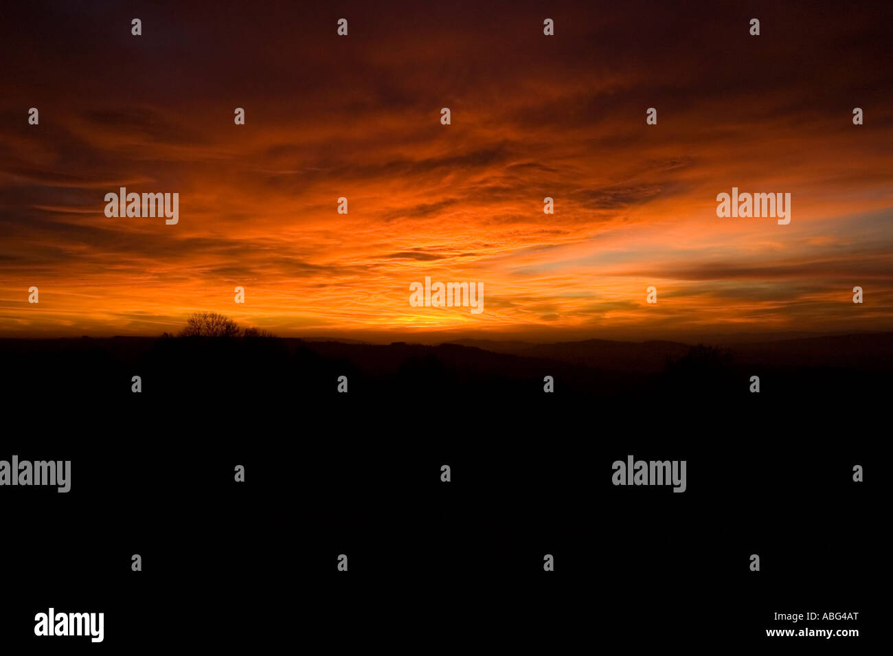 beautiful british sunset Stock Photo - Alamy