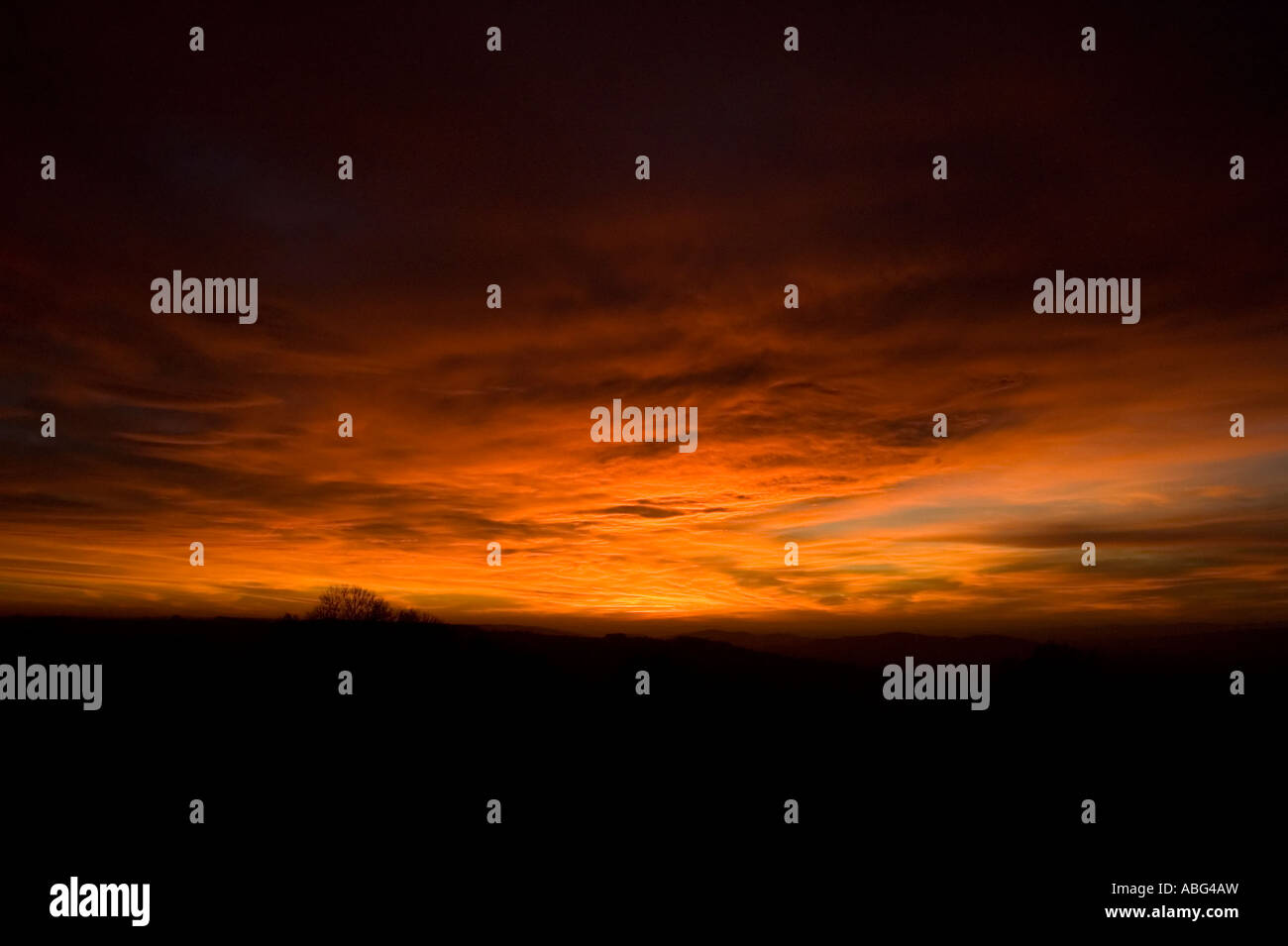 beautiful British sunset Stock Photo - Alamy