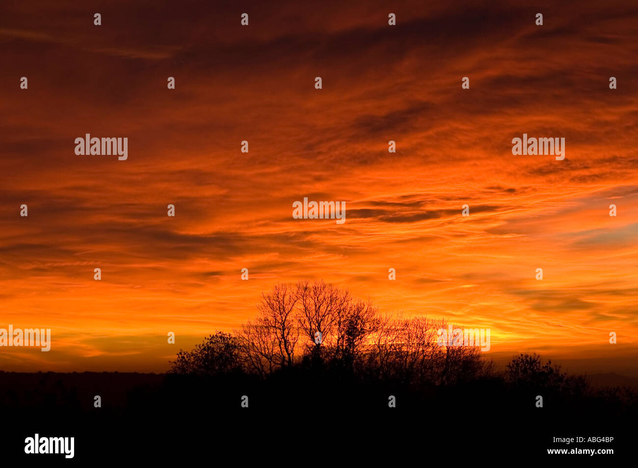 beautiful British sunset Stock Photo - Alamy