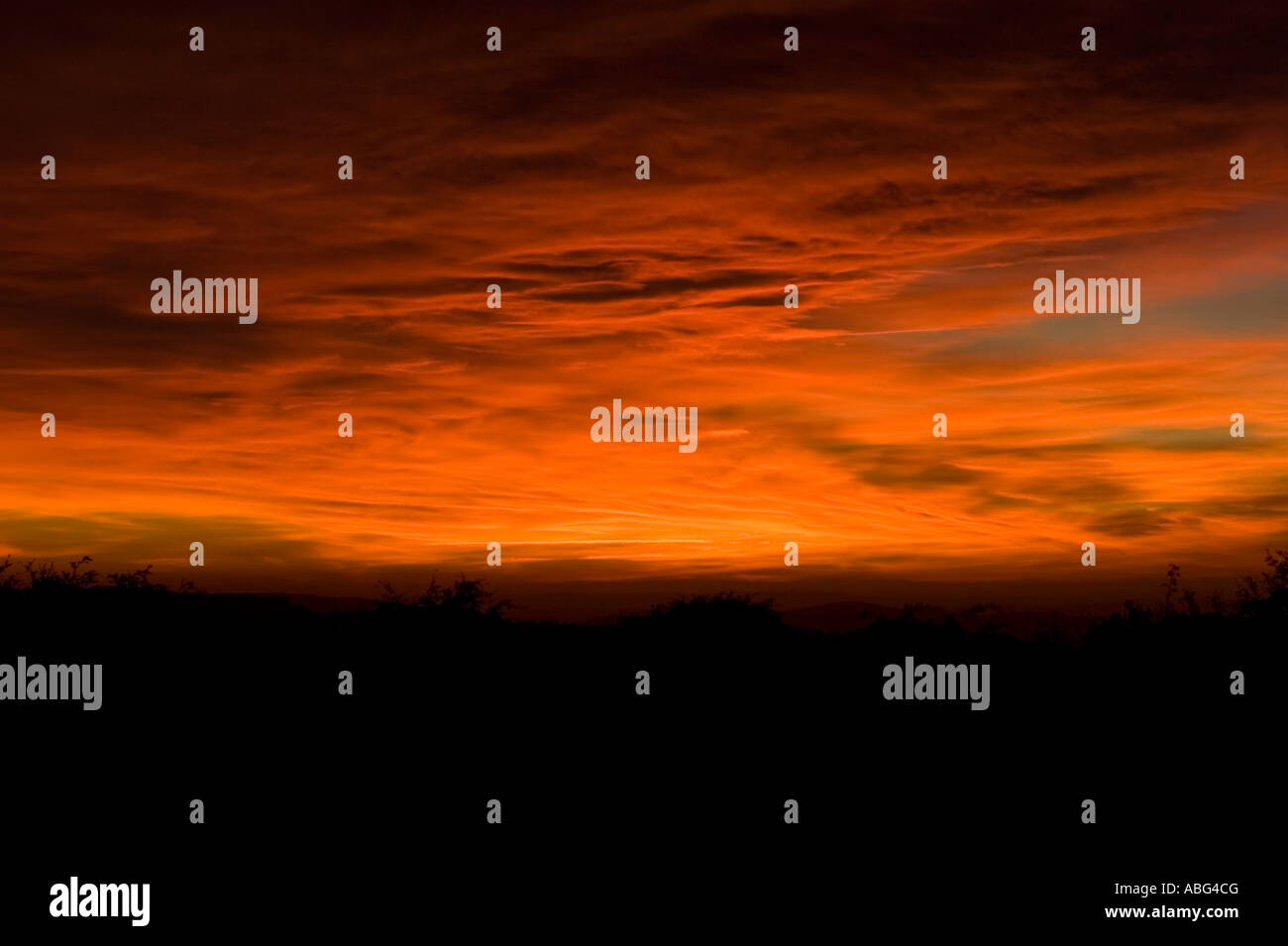 beautiful British sunset Stock Photo - Alamy