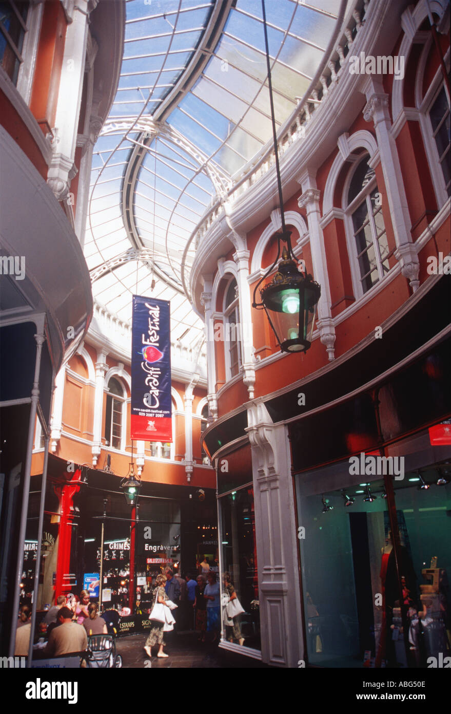 Morgan Arcade Cardiff City South Wales Stock Photo - Alamy