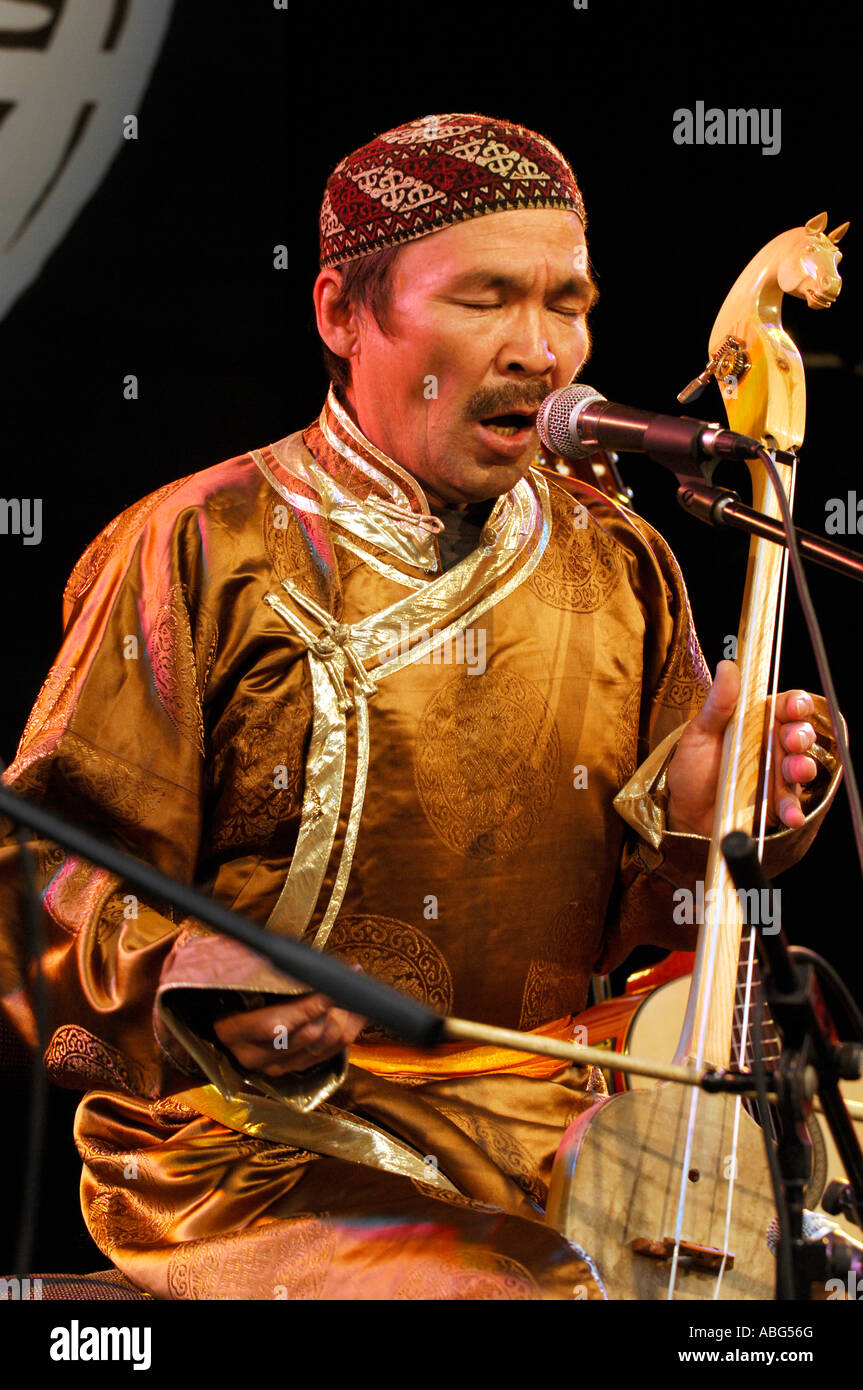 Traditional Throat Singer, member of the Huun Huur Tu group from Tuva ...