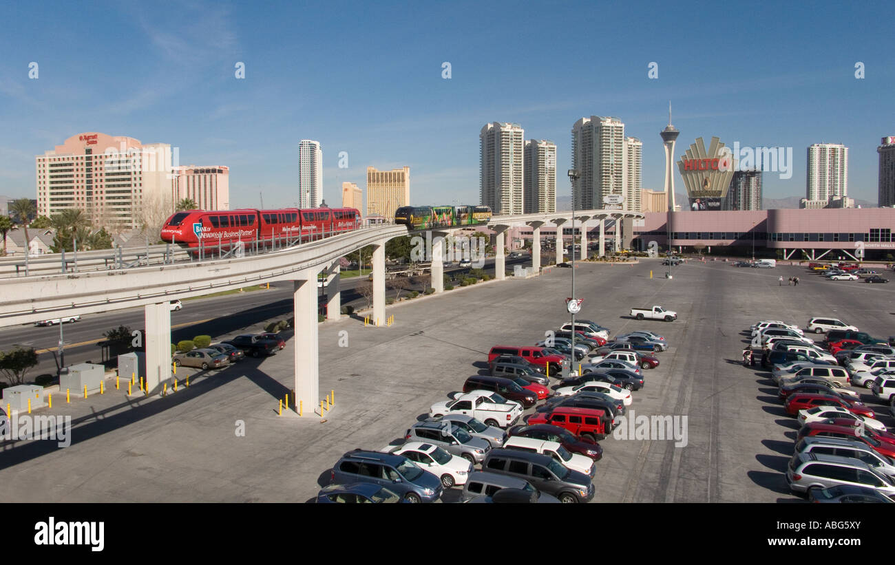 Las Vegas Monorail Station Nevada USA Stock Photo - Alamy