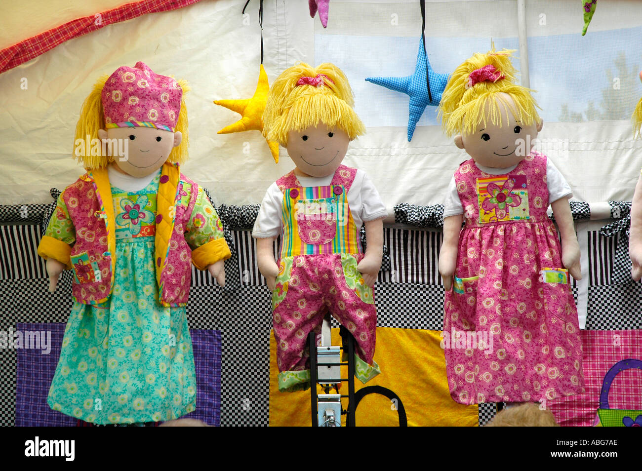 Hand made rag dolls Stock Photo - Alamy