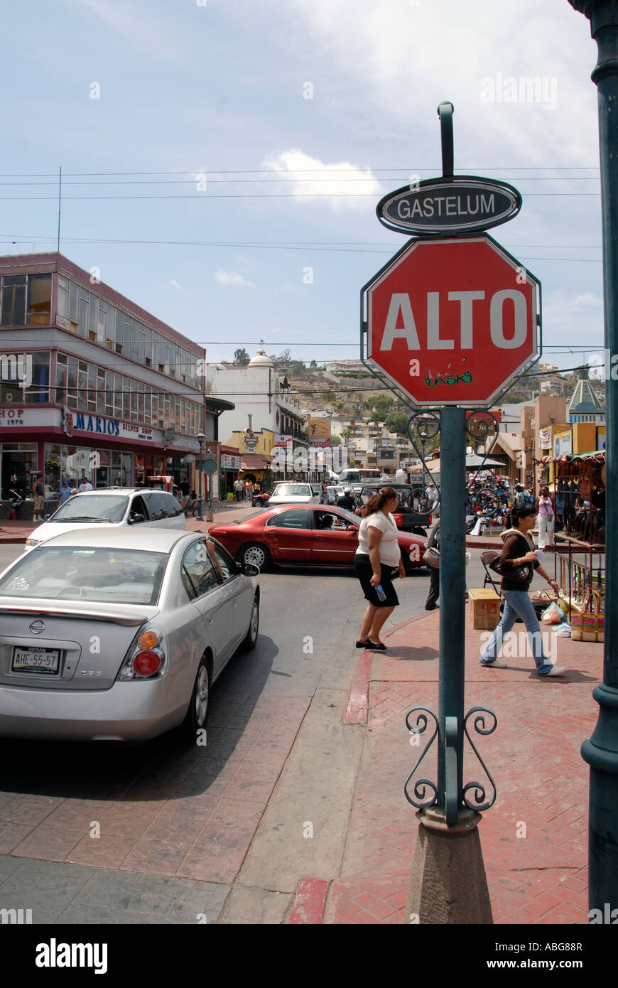 Ensenada downtown street baja mexico hi-res stock photography and ...