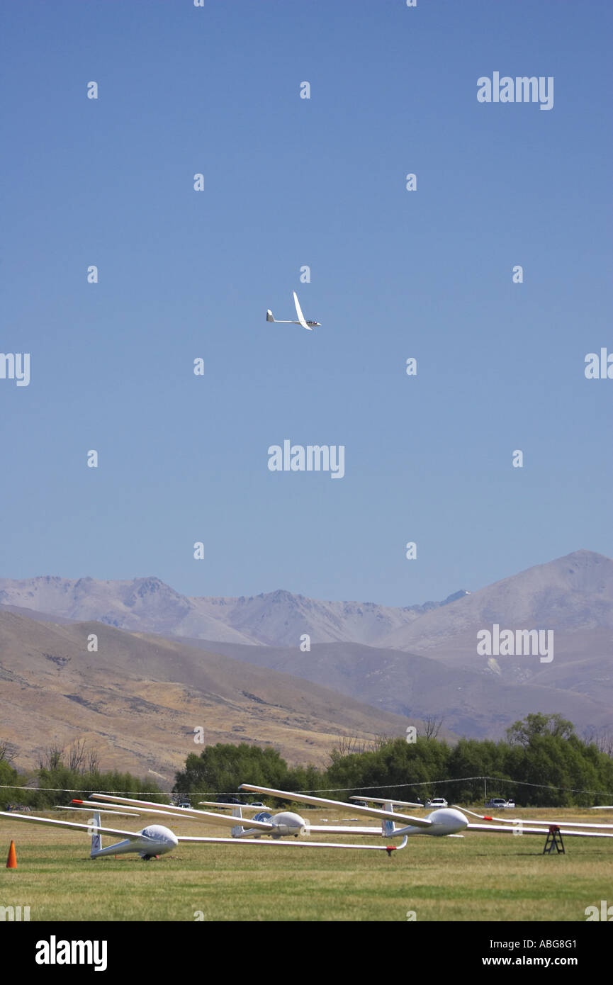 Glider Omarama North Otago South Island New Zealand Stock Photo - Alamy