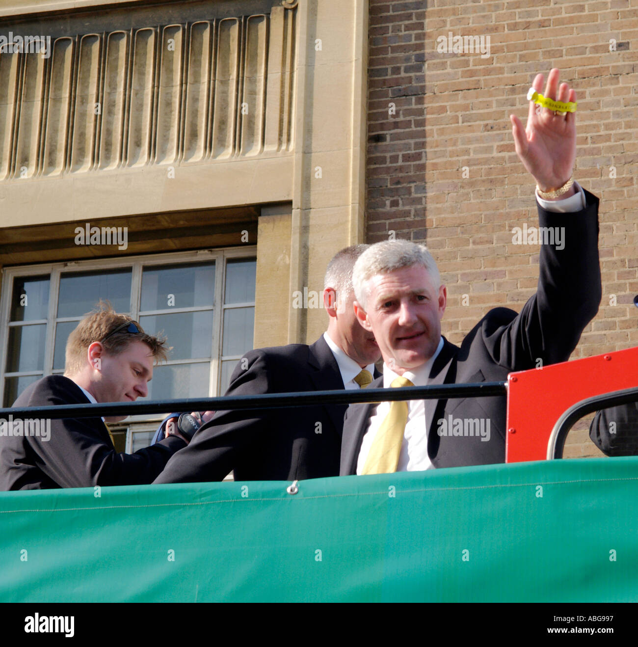 Norwich city football bus hi-res stock photography and images - Alamy