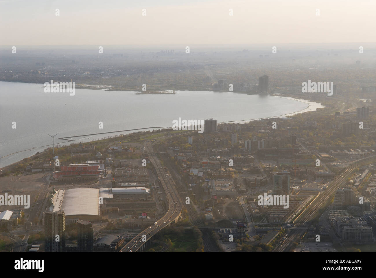 Aerial view downtown toronto harbourfront hi-res stock photography and ...