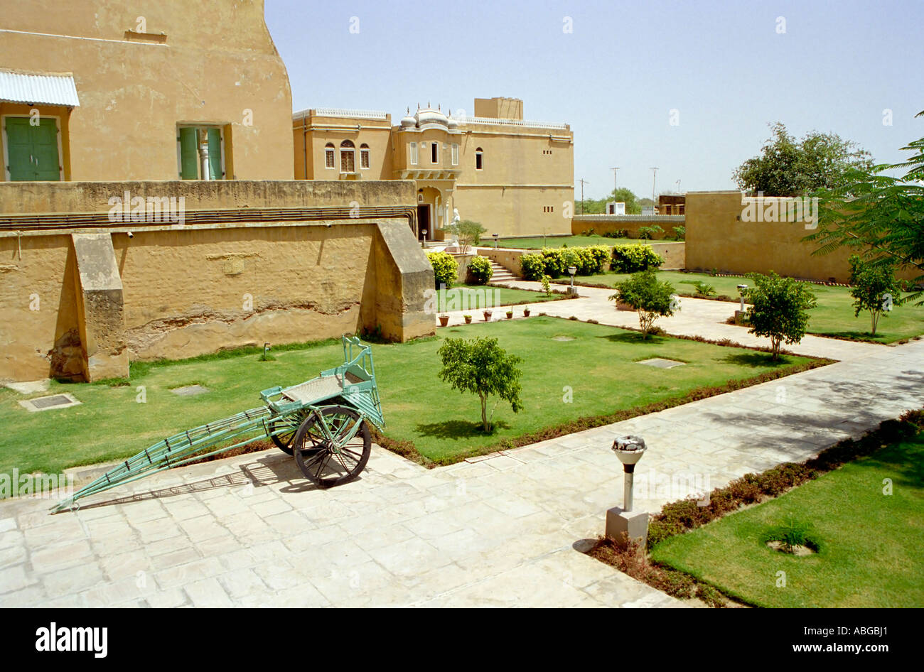 Ground of a fort hotel in Rajasthan Northern India Stock Photo - Alamy