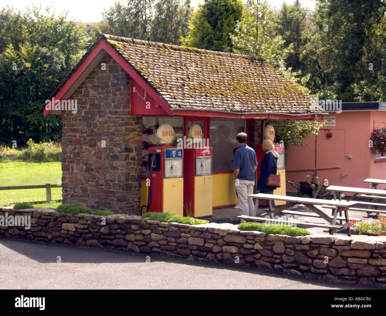 English Village Scene Withypool Exmoor National Park Devon England ...