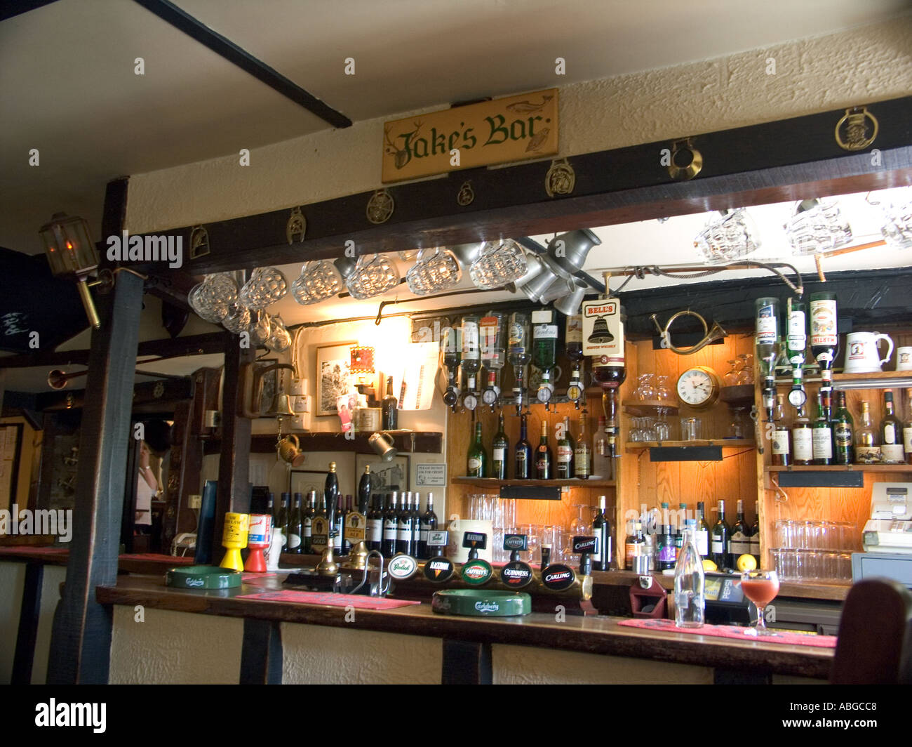 Country Pub Interior, The Royal Oak Inn, Withypool, a traditional oldie ...