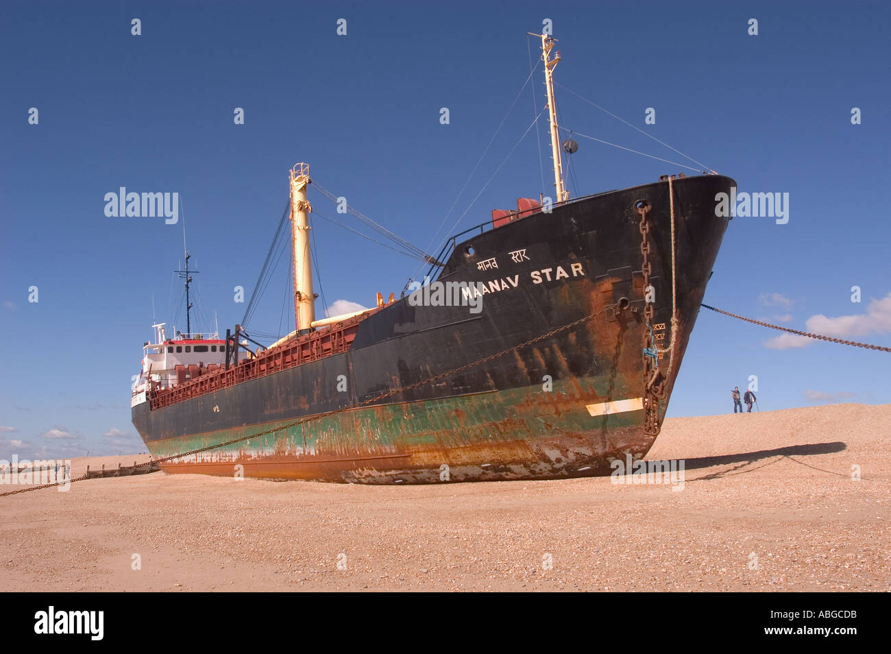 Foundered Ship the Manaav Star on the Beach at Camber Near Rye in East ...