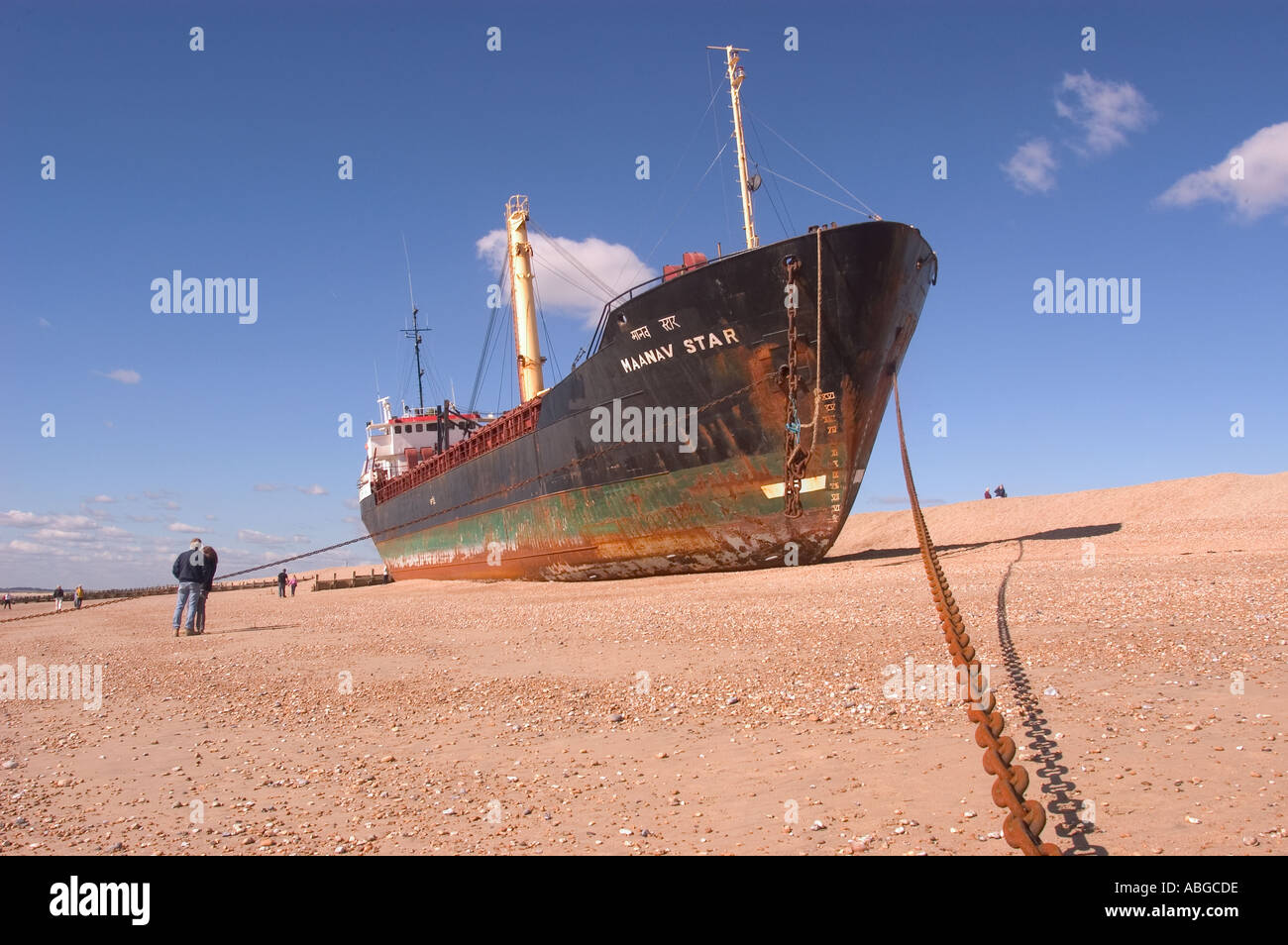 Foundered Ship the Manaav Star on the Beach at Camber Near Rye in East ...