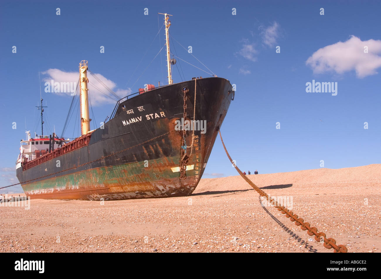 Foundered Ship the Manaav Star on the Beach at Camber Near Rye in East ...