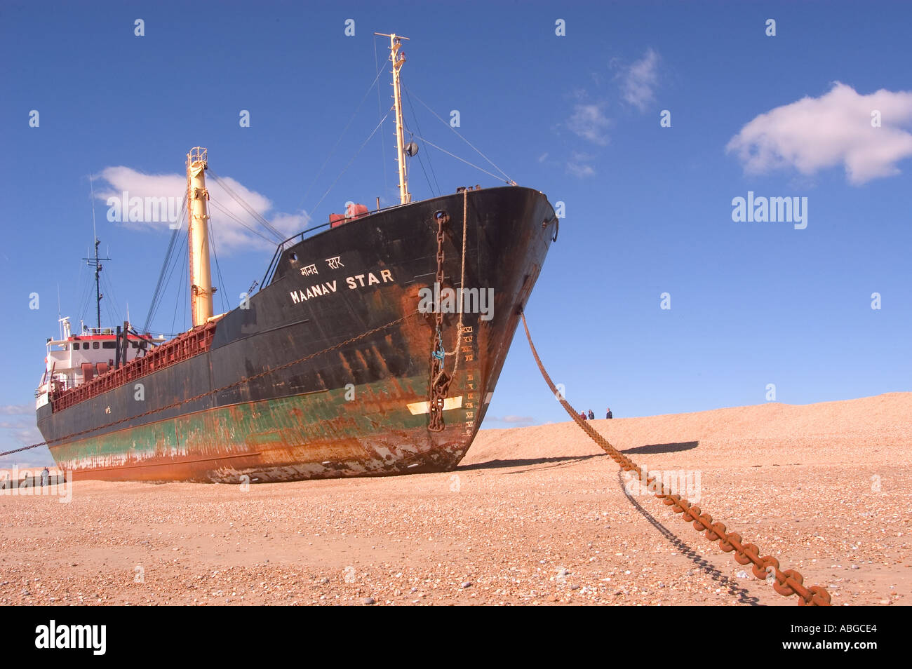 Foundered Ship the Manaav Star on the Beach at Camber Near Rye in East ...