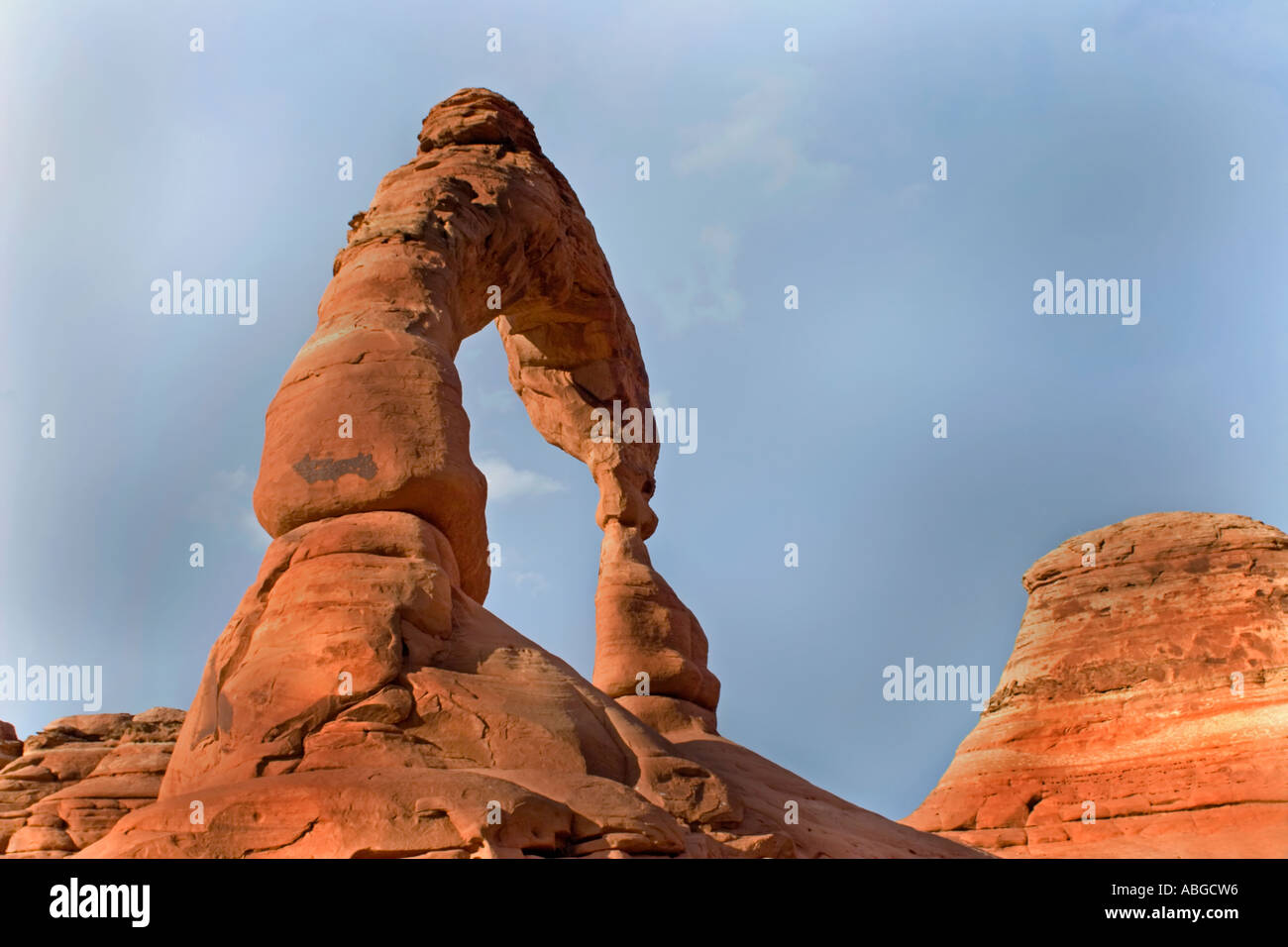 Arches Delicate Arch backside Stock Photo - Alamy