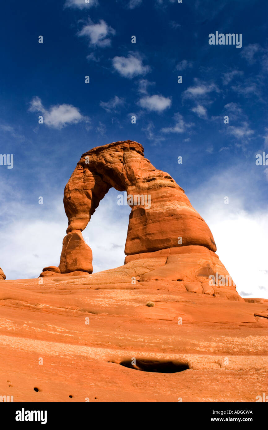 Arches Delicate Arch Bold Blue Sky Stock Photo - Alamy
