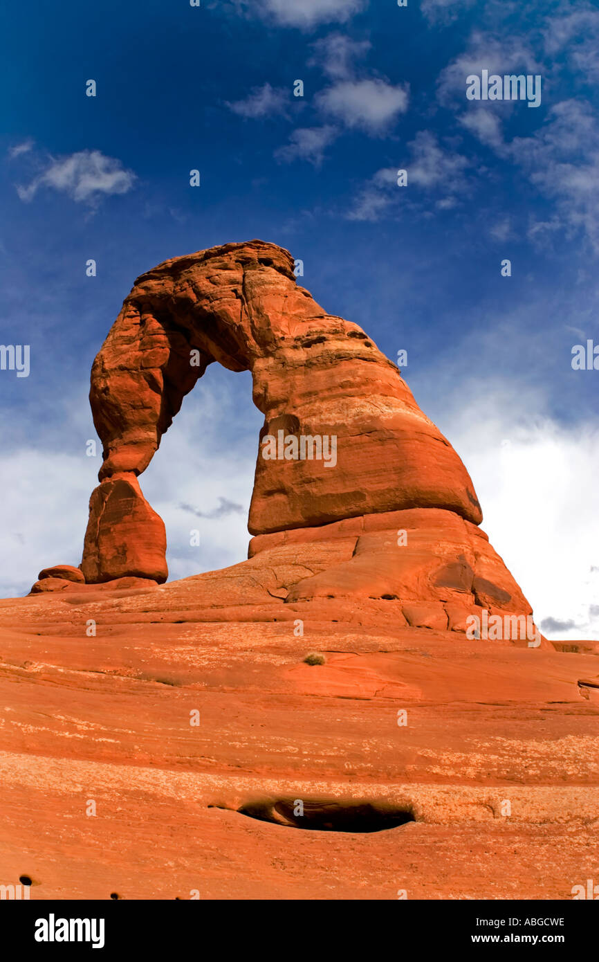 Arches Delicate Arch from hole Stock Photo - Alamy