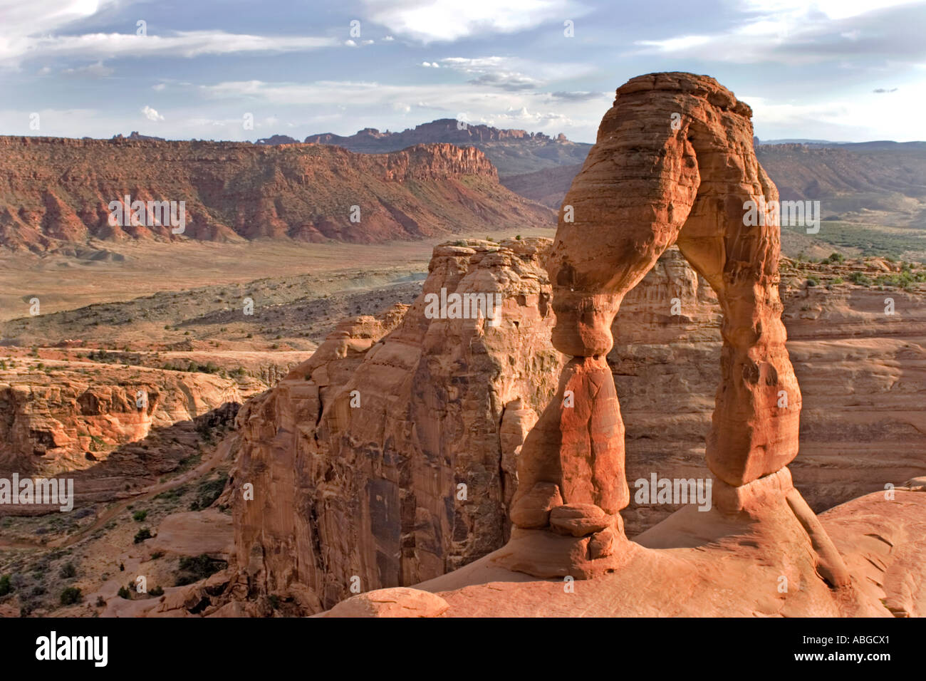 Arches Delicate Arch from rocky point Stock Photo - Alamy