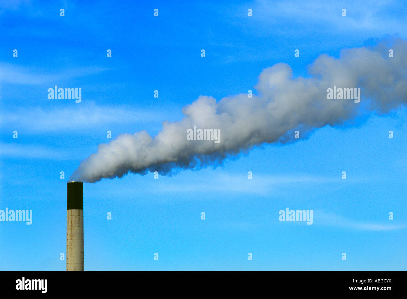 smoke stack releasing smoke Washington State USA Stock Photo - Alamy