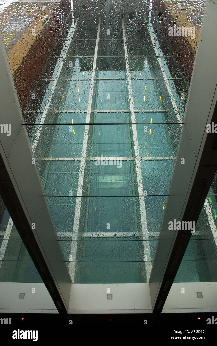 A view of the glass roof to the Baltic Arts Centre in Gateshead Stock ...