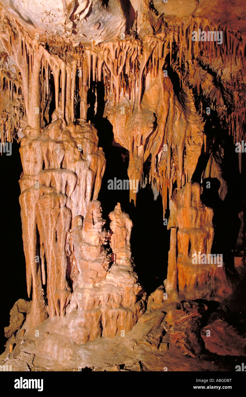 Elk251 2270 Nevada Great Basin NP Lehman Caves cave formations Stock ...