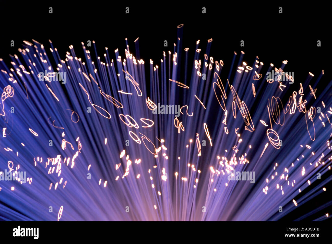 Optical fibres emitting light optical hi-res stock photography and ...