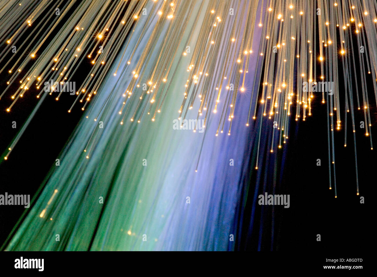 Optical fibres emitting light optical hi-res stock photography and ...