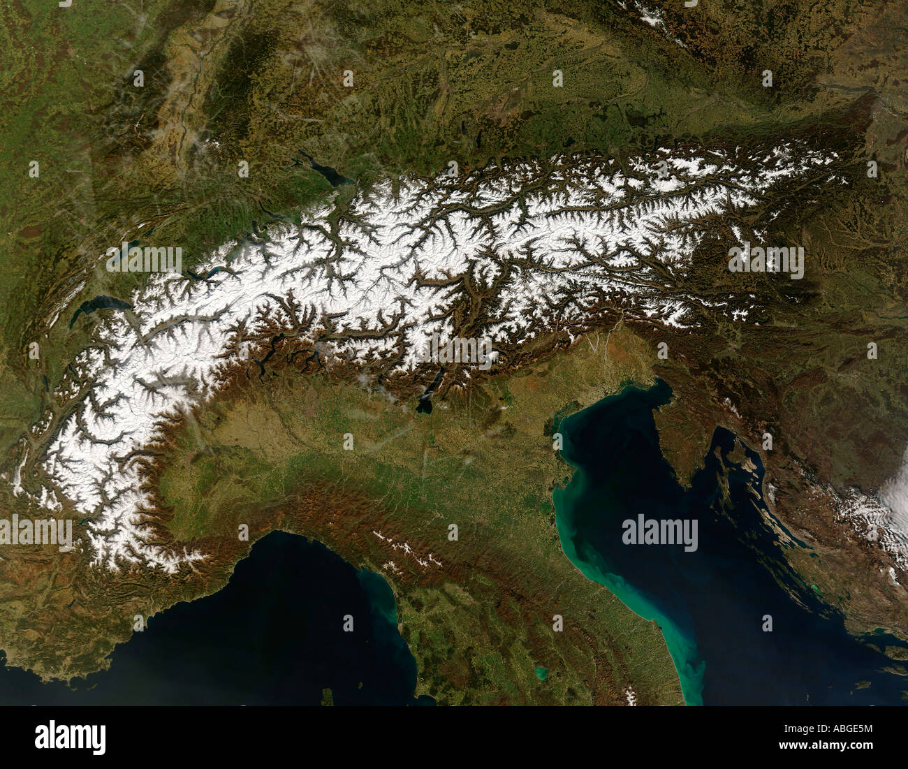 The Alps, March 13, 2007 Stock Photo - Alamy