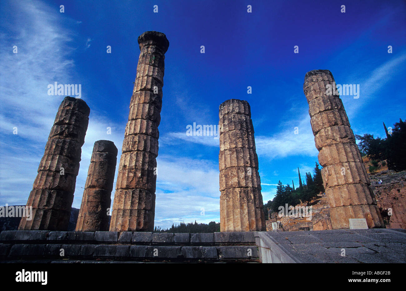 The Ruins of the Temple of Apollo, Delphi (Greece Stock Photo - Alamy