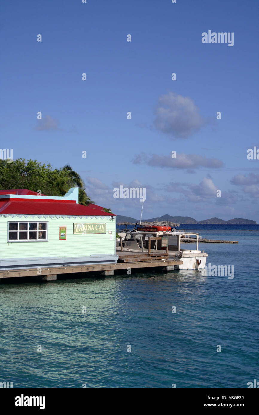 Jetty Marina Cay, Tortola, BVI Stock Photo - Alamy