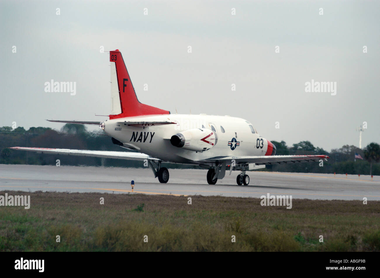 Airplane in the air Navy Falcon Jet for personel moving of officers ...