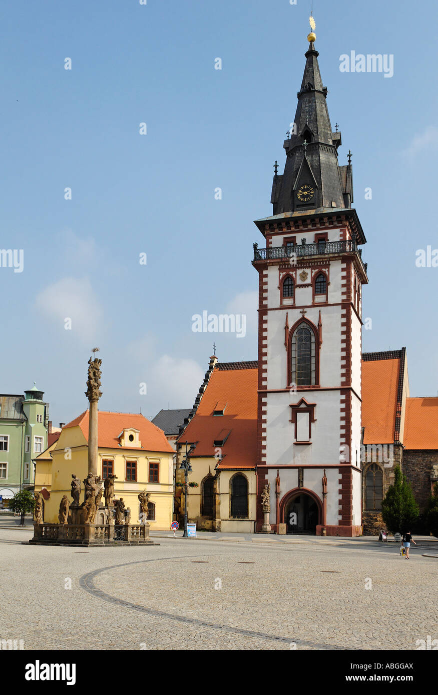 Church of St. Katherine, historic old town of Chomutov, Komotau, north ...