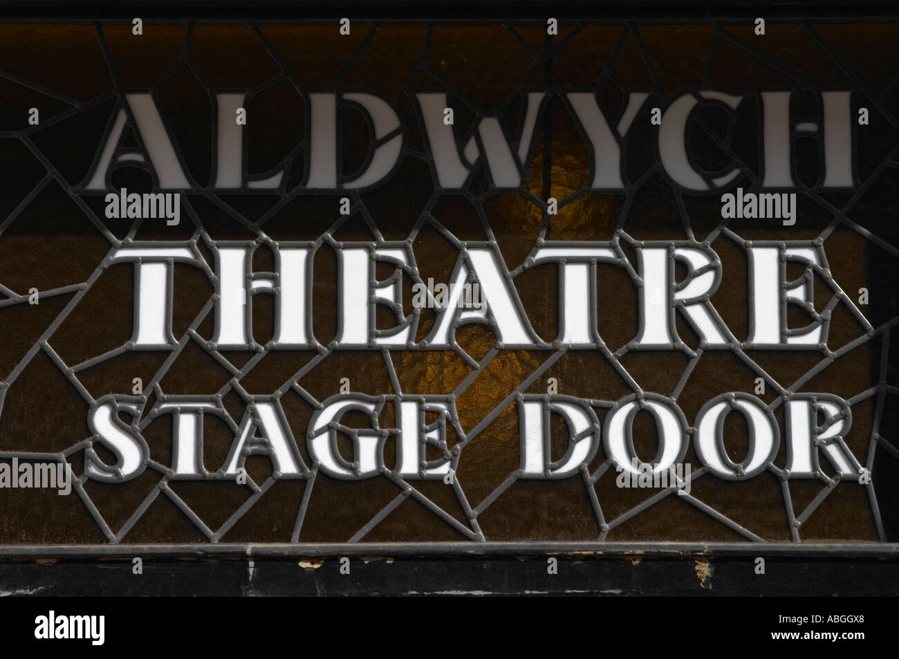 Aldwych Theatre Stage Door sign London England Stock Photo - Alamy
