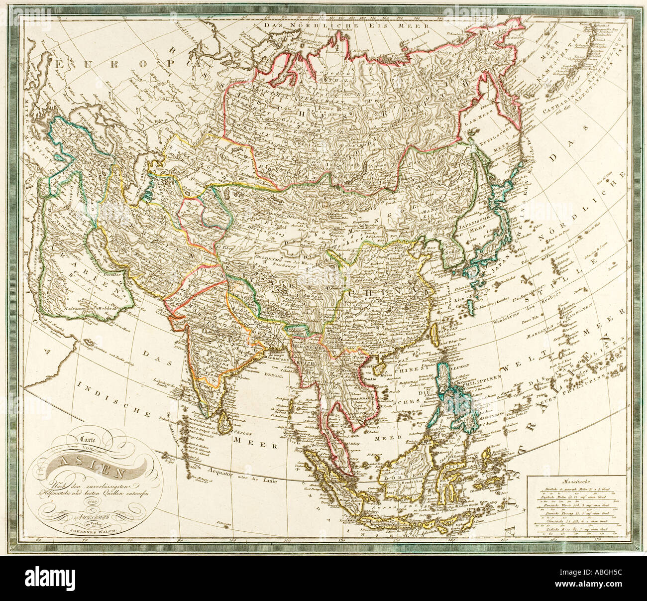 Asia continent maps hi-res stock photography and images - Alamy