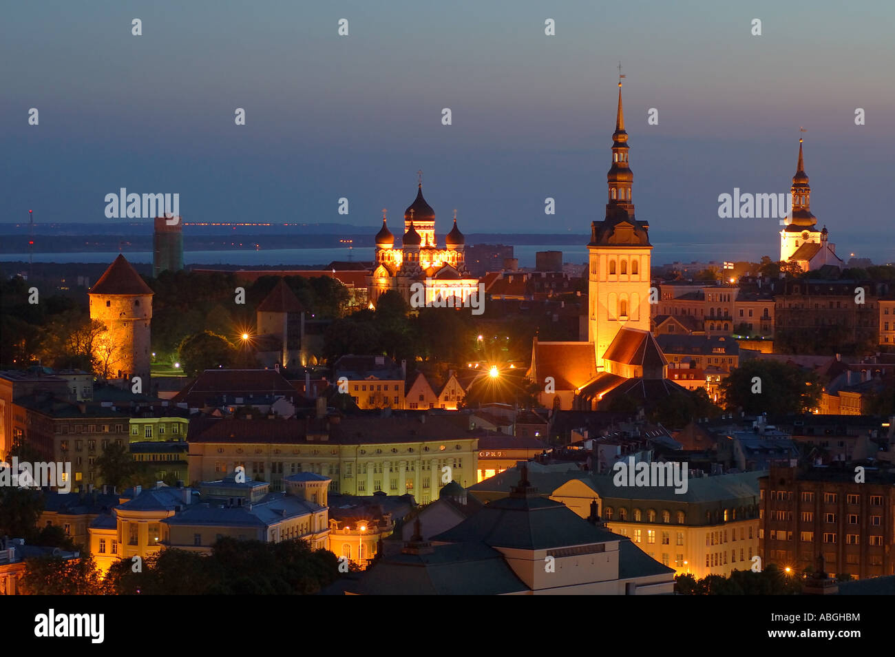 Dome Hill (Upper Town) with Alexander Nevsky Cathedral, Tallinn ...