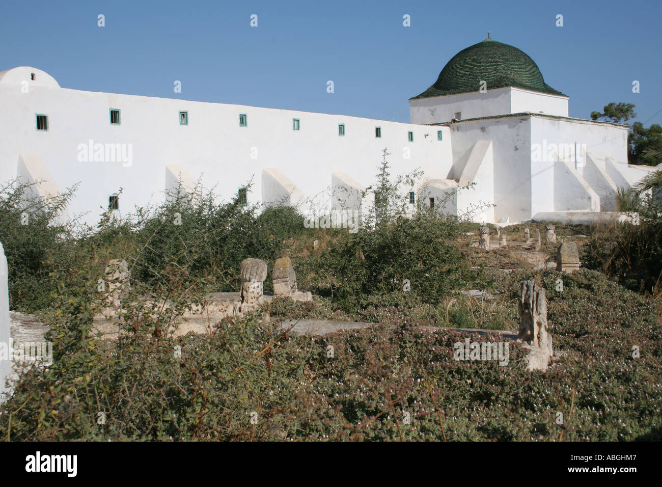 Cemetery at the back of a mosque Djerba Stock Photo - Alamy