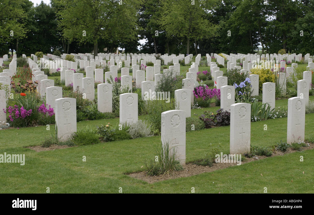Beny sur Mer Canadian War Cemetery Normandy France Stock Photo - Alamy