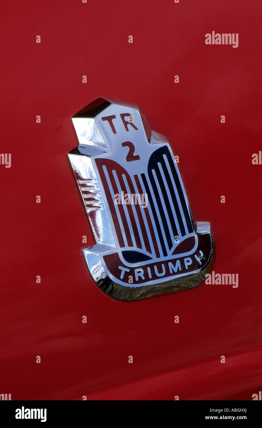 Triumph car badge emblem hi-res stock photography and images - Alamy