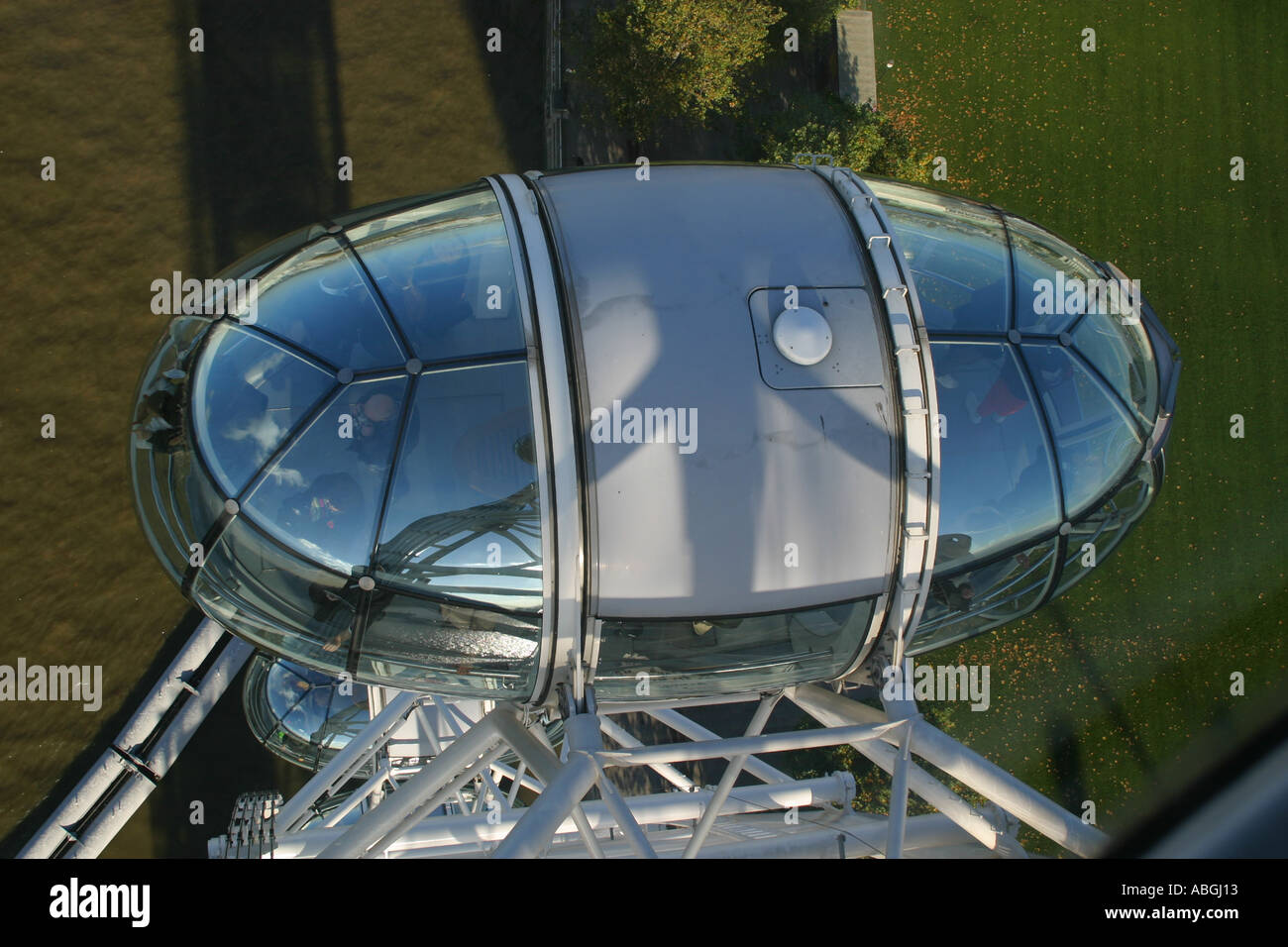 A London Eye Pod Above the River Thames Stock Photo - Alamy