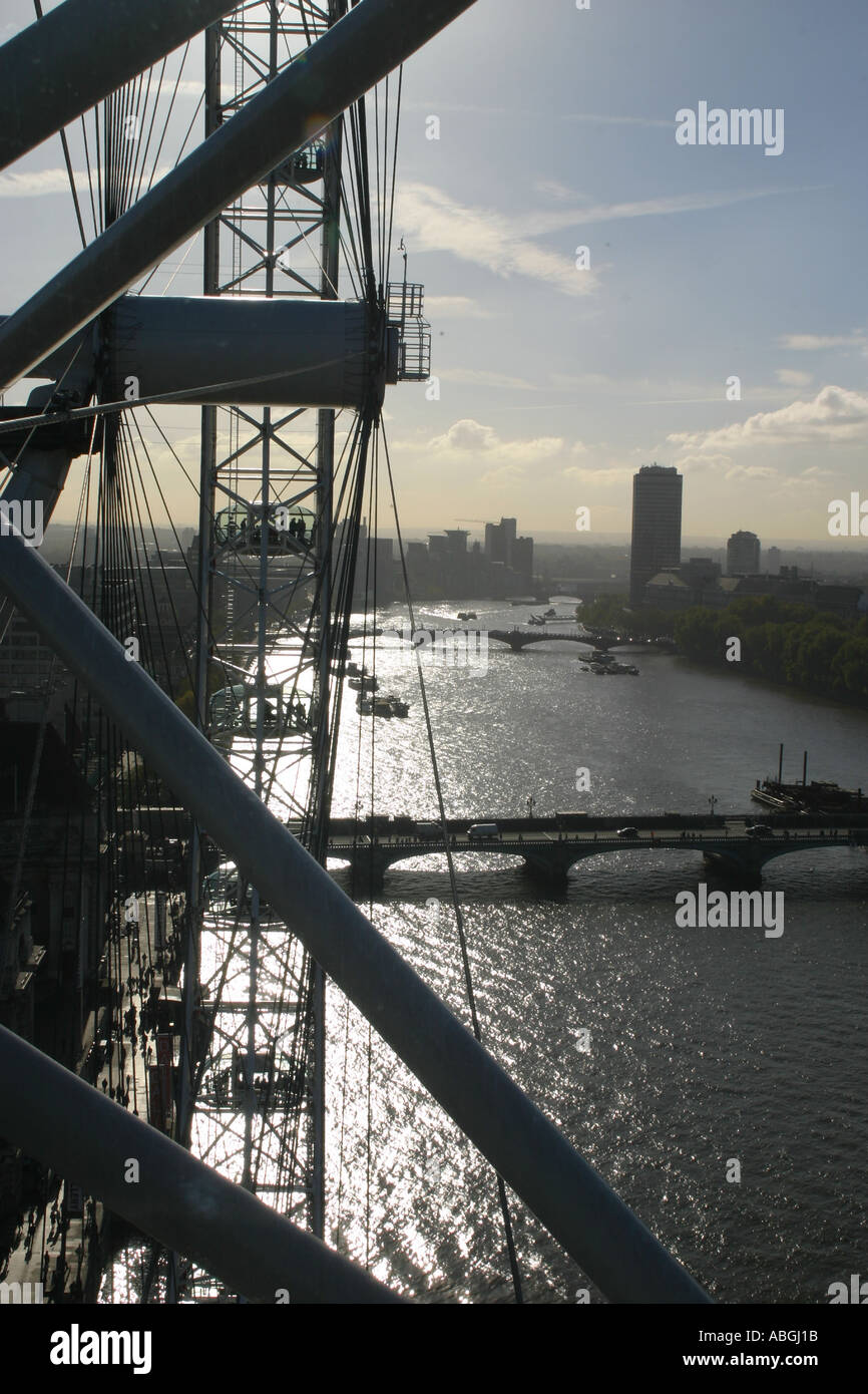 The View Along the Thames from The London Eye Stock Photo - Alamy