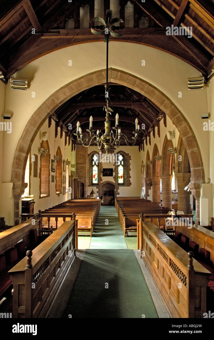 Interior , Church of Saint Mary , Gosforth . Lake District National ...