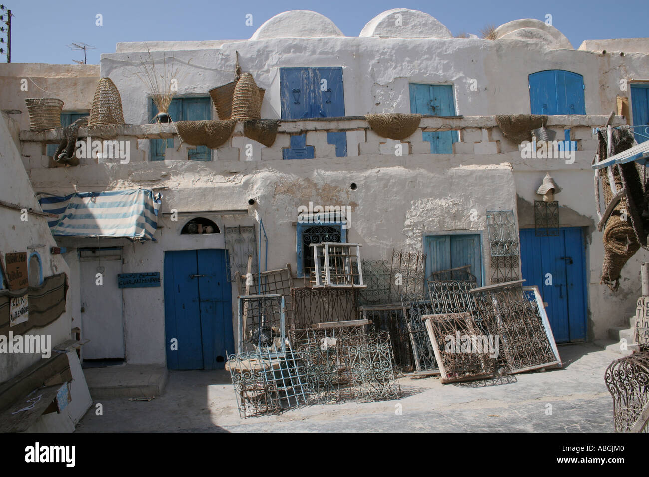 Shops in the old souk Houmt Souk Djerba Stock Photo - Alamy