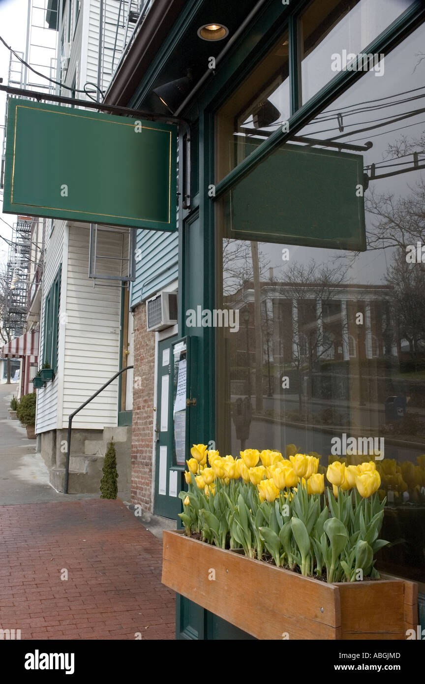cafe and blank sign, generic Stock Photo - Alamy