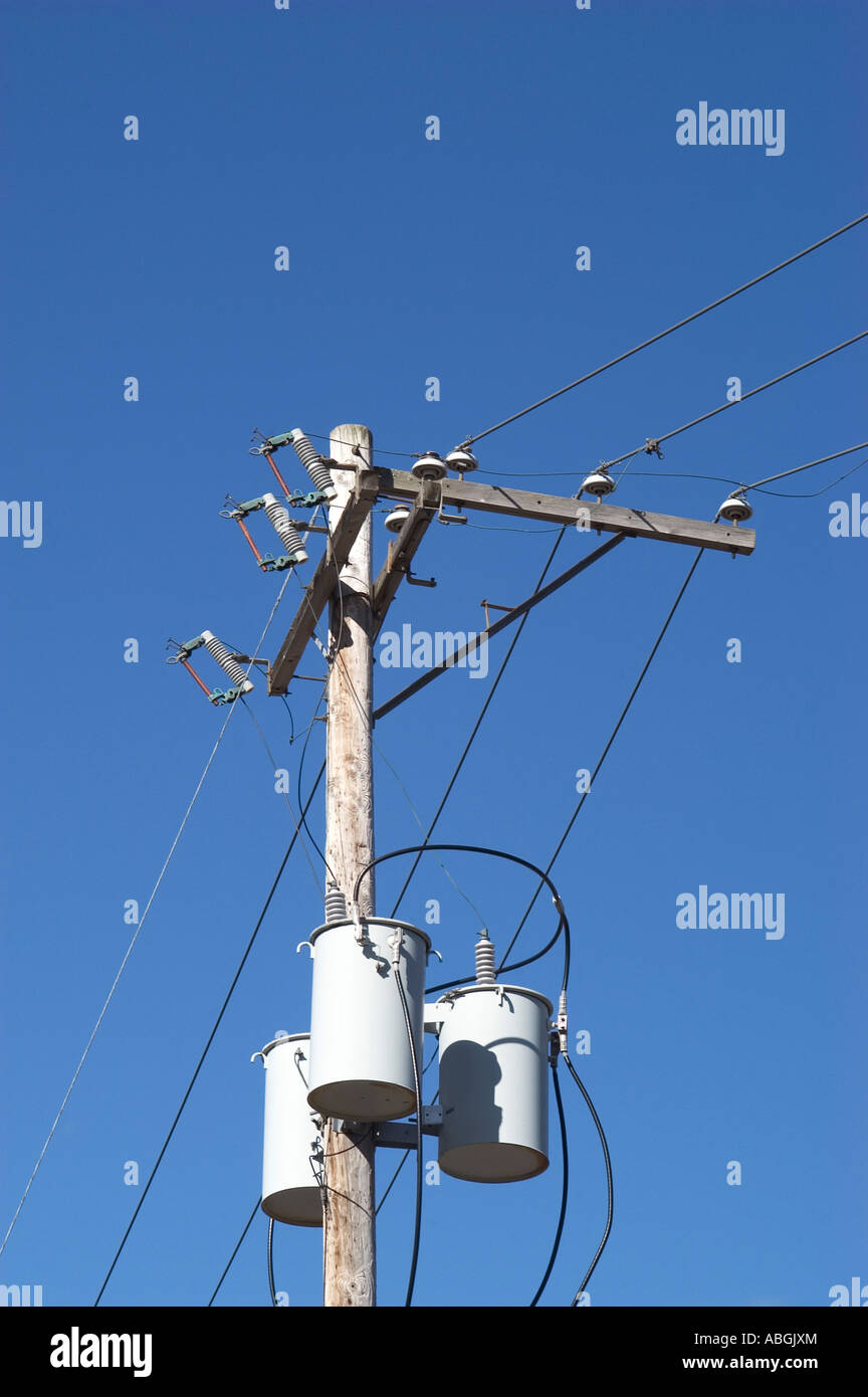 Old electrical pylon in the USA Stock Photo - Alamy